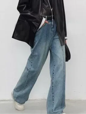 Jeans | Wide Leg Highrise Blue Jeans For Women | Poshmark